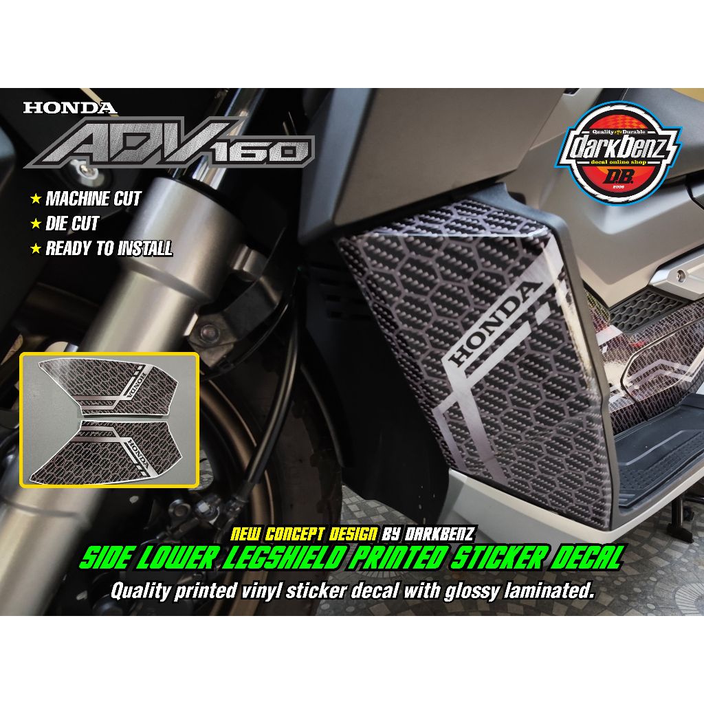 Honda ADV 160 New Concept Quality Printed Sticker Decal | custom made ...