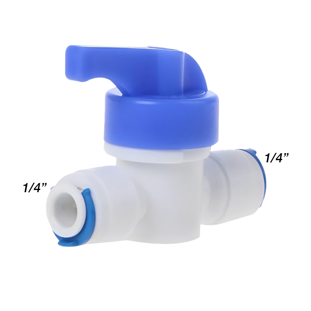 1/4'' Inline New Ball Valve Quick Connect Shut off For RO Water Reverse ...