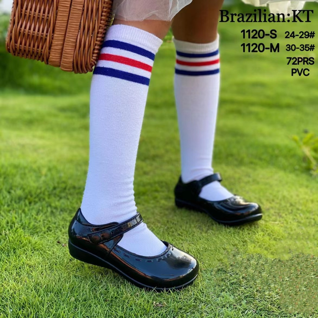 [MF] New Fashion School Shoes for Childrens,Todlers. Flat Glossy Rubber ...