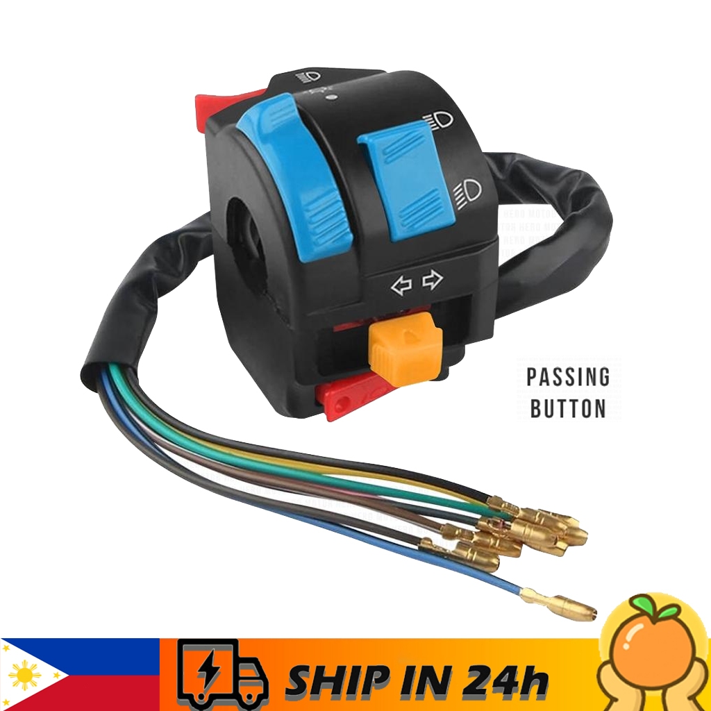 Domino Handle Switch With Passing light Universa Motorcycle Hron NO-OFF ...