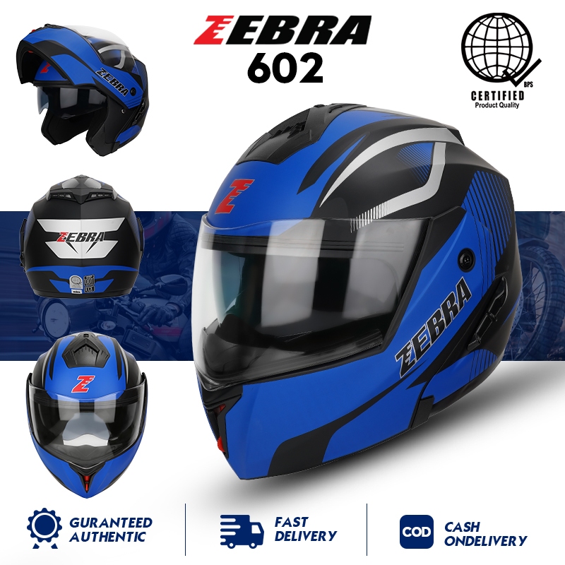 ZEBRA YM-602 Open Face Men's Motorcycle Helmets Modular Motor Helmet ...