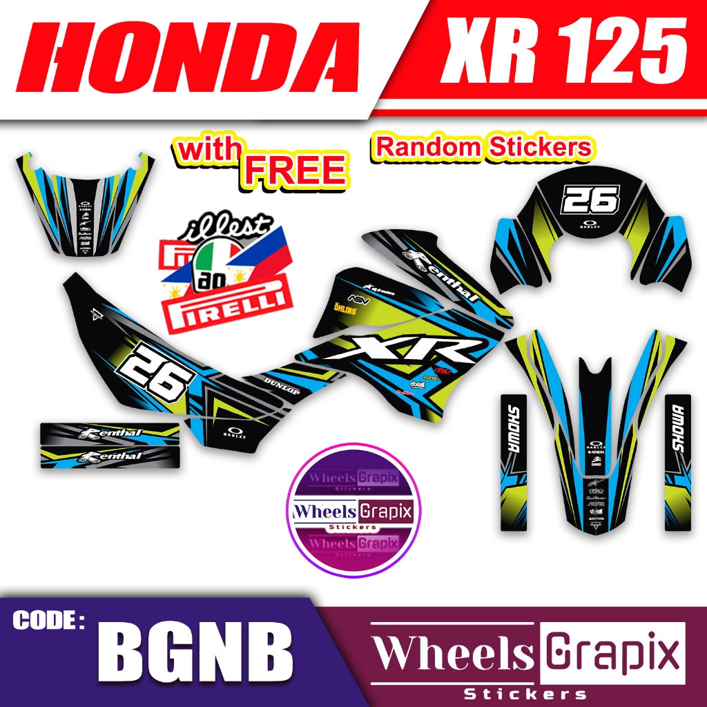 Honda XR 125L 2015 model Full Body Decals | Shopee Philippines