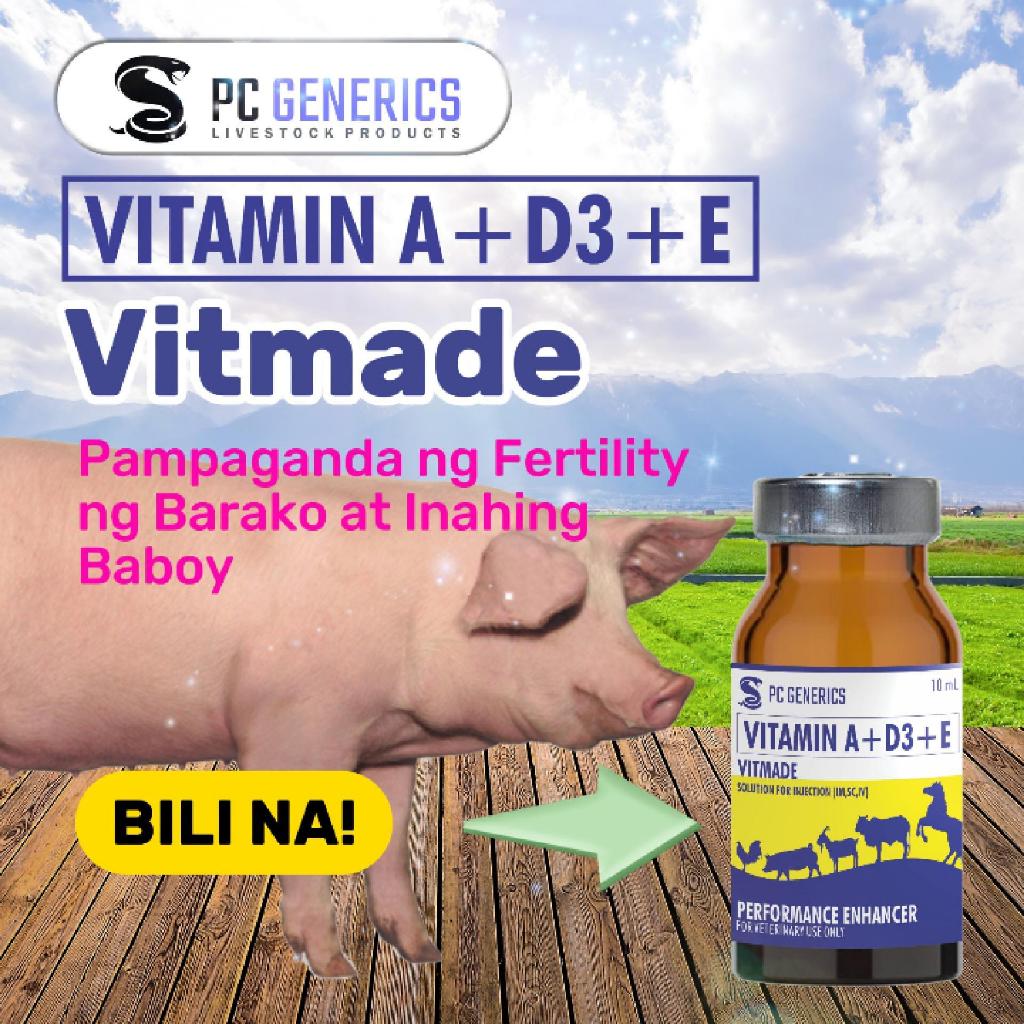 VITMADE by PC Generics Livestock Products - Pampaganda ng Fertility ng Barako at Inahing Baboy ...