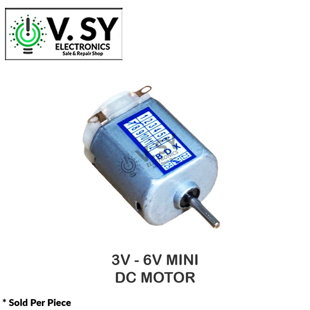 1 Pc Mini DC Motor 3-6v DC Motor | Shopee Philippines