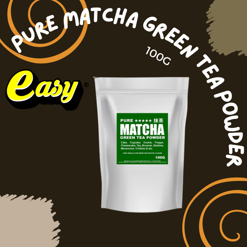 EASY BRAND PURE MATCHA GREEN TEA POWDER 100G | Shopee Philippines