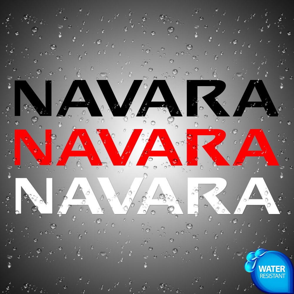 Nissan NAVARA Sticker | 8 inches | Decals | Stripes | Vinyl Weather ...