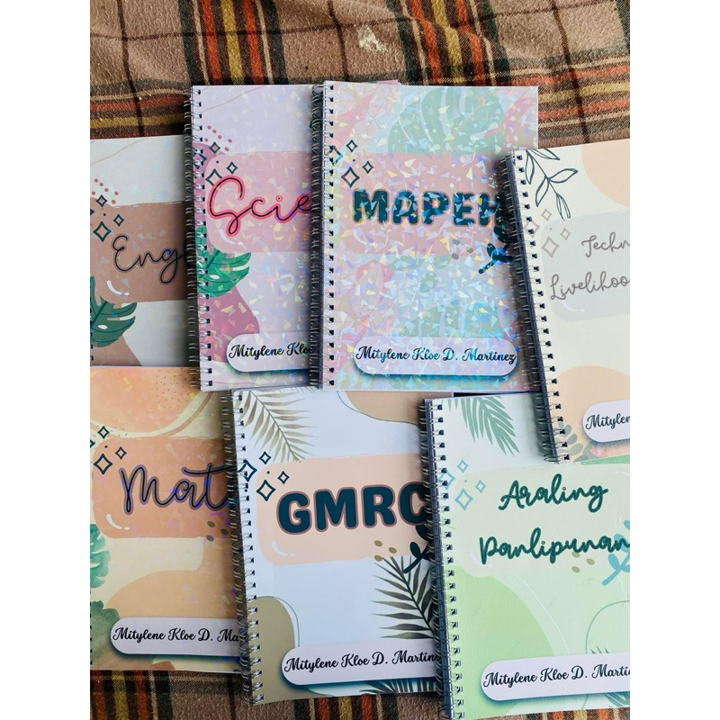 CUSTOMIZED NOTEBOOK WIRE BIND WITH NAME GRADE&SECTION | Shopee Philippines