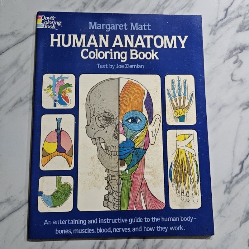 Margaret Matt Human Anatomy Coloring Book By: Joe Ziemian | Shopee ...