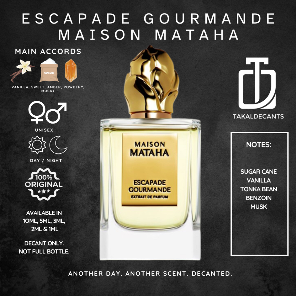 Maison Mataha Escapade Gourmande (1ml/2ml/3ml/5ml/10ml) TAKALDECANTS ...