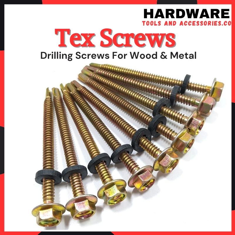 Tex Screw For Metal And Wood Tex Screws Hex Flange Head Self Drilling ...