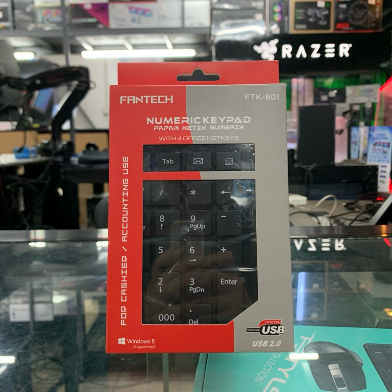 Fantech FTK-801 Numeric Keyboard | Shopee Philippines