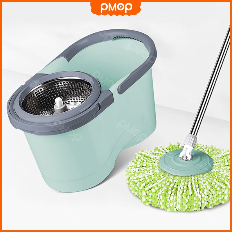 PMOP Mop With Spinner and Bucket 360 Easy Rotating Thickened Magic mop ...