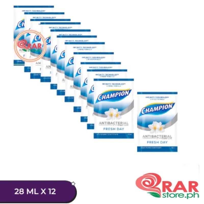 Champion Fabcon antibacterial 28ml (12pcs) | Shopee Philippines