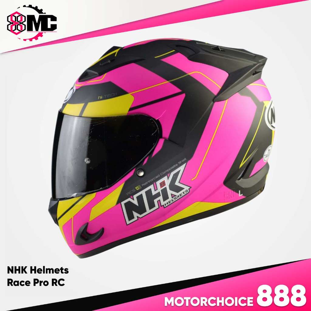 NHK Helmets Race Pro - RC Full Face Helmet | MotorChoice 888 | Shopee ...