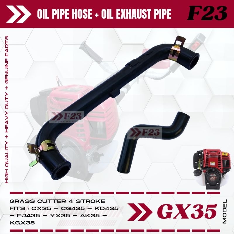 Oil Pipe Hose + Oil Exhaust Pipe Honda Gx35 4 Stroke Grass Cutter ...