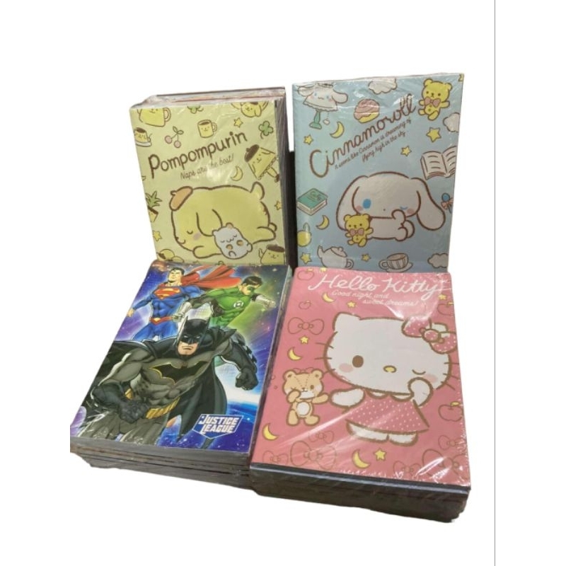 cartoon characters writing notebook 10 pcs 80 leaves | Shopee Philippines