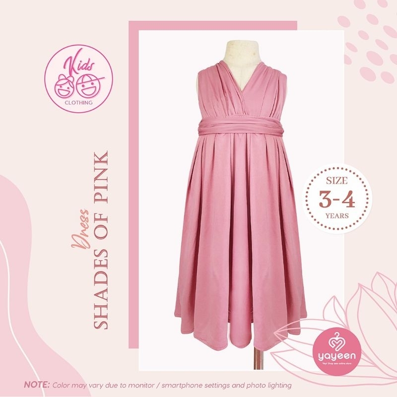 Light Old Rose Infinity Maxi Dress PKLI003 Preloved | Shopee Philippines