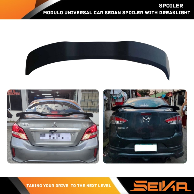 Universal Spoiler with brake light, honda modulo spoiler, spoiler, car ...