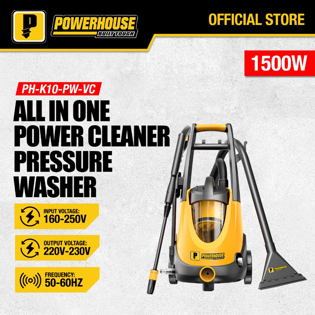 Powerhouse All In One Power Cleaner Pressure Washer 1500w And Vacuum ...