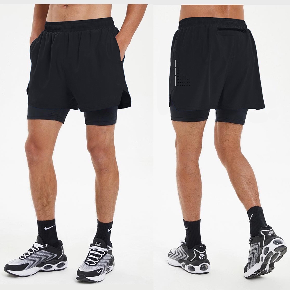 2405# Men's Dri-Fit Taslan Running Shorts With Cycling Running ...