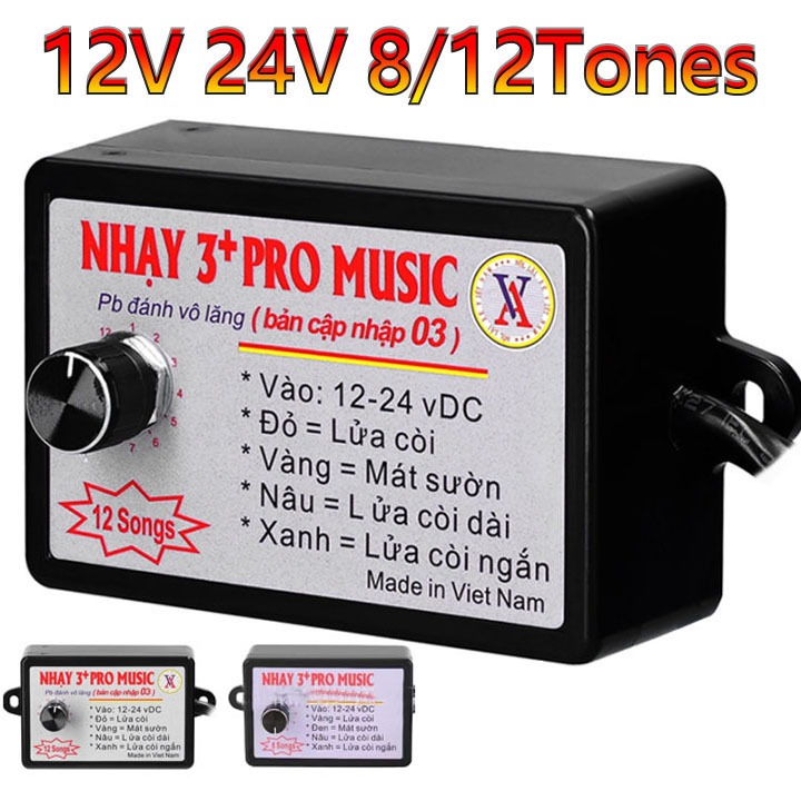 Universal 12v 24v Nhay 3+Pro Music Horn Music Rapid Relay For Truck Car ...