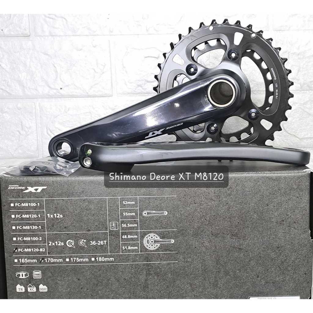 SHIMANO DEORE XT M8120 CRANK 36-26T 2by | Shopee Philippines