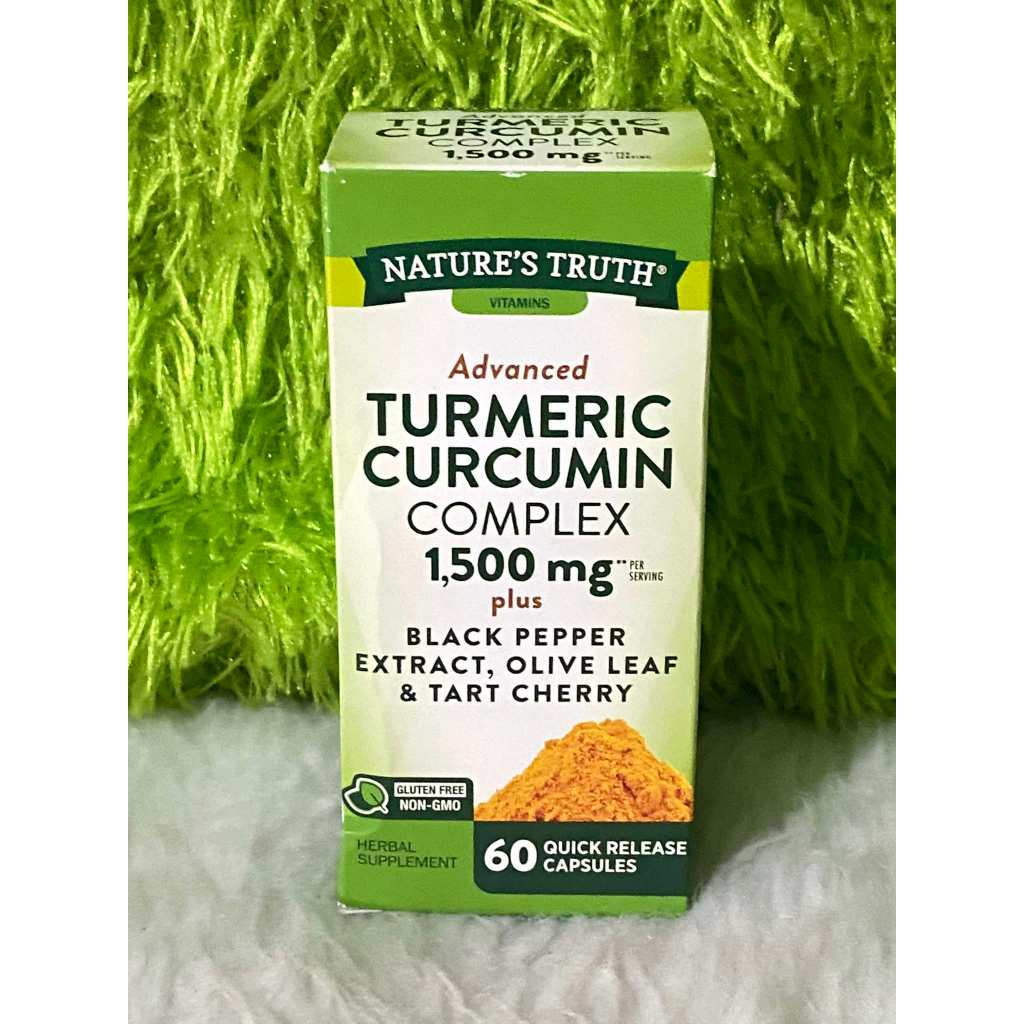 Nature's Truth Advanced Turmeric Curcumin, 1500mg, 60 Quick Released ...