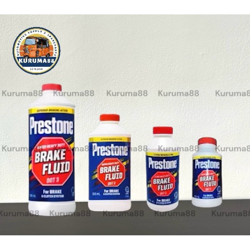 PRESTONE BRAKE FLUID DOT3 900ml,500ml,270ml,150ml (PER PIECE) | Shopee ...