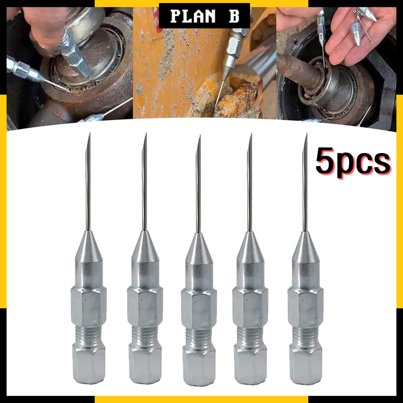 5pcs Grease Needle Nozzle Stainless Steel Grease Needle Nose Grease Gun ...