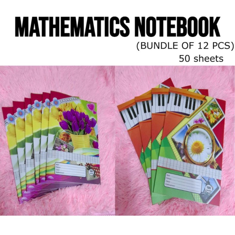 MATHEMATICS NOTEBOOK 50 SHEETS( BUNDLE OF 12 PCS) | Shopee Philippines