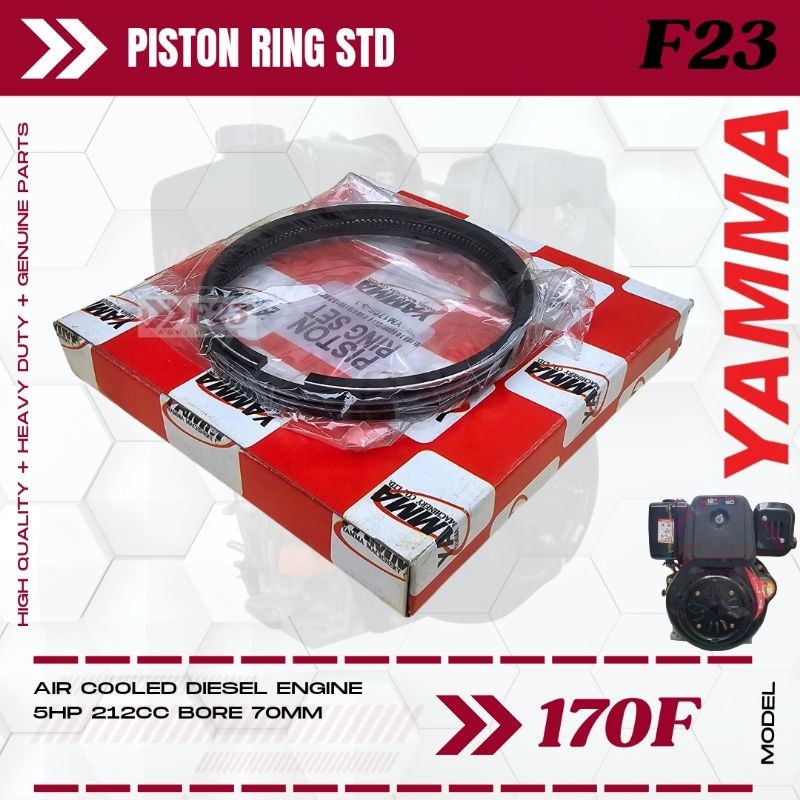 Piston Ring 170F 5HP STD 0.25 Air Cooled Diesel Engine | Shopee Philippines