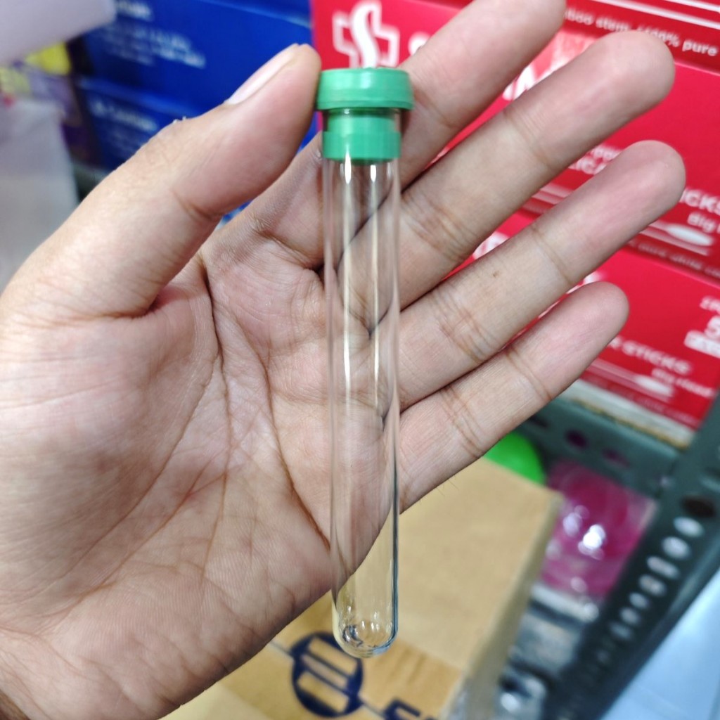 Test Tube with Rubber Cap - Glass | Shopee Philippines