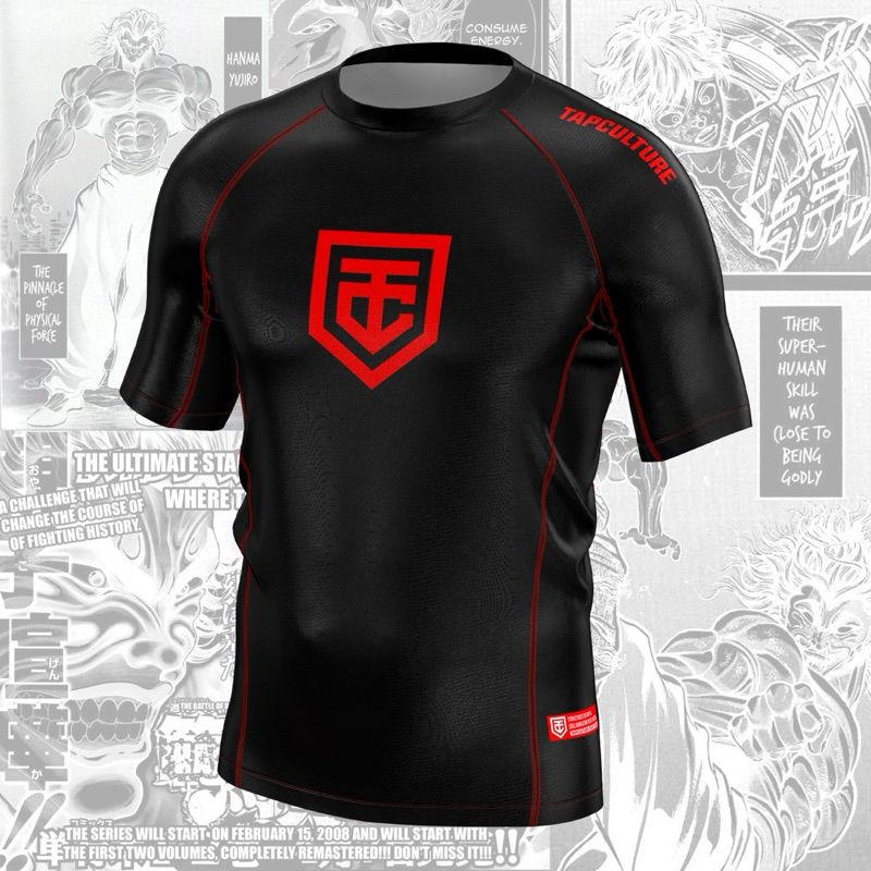 The Grappler Short Sleeve Black Rash Guard | Shopee Philippines