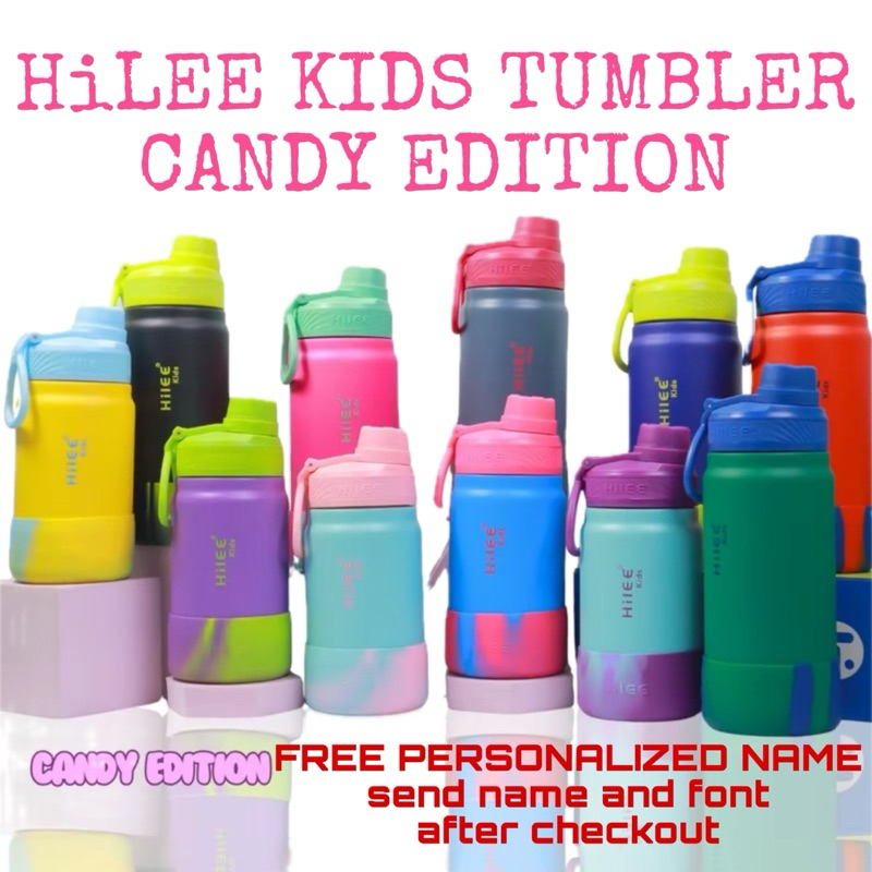 [FREE STRAW, NAME & BOOT] Hilee Kids Candy Edition Hilee Tumbler for ...