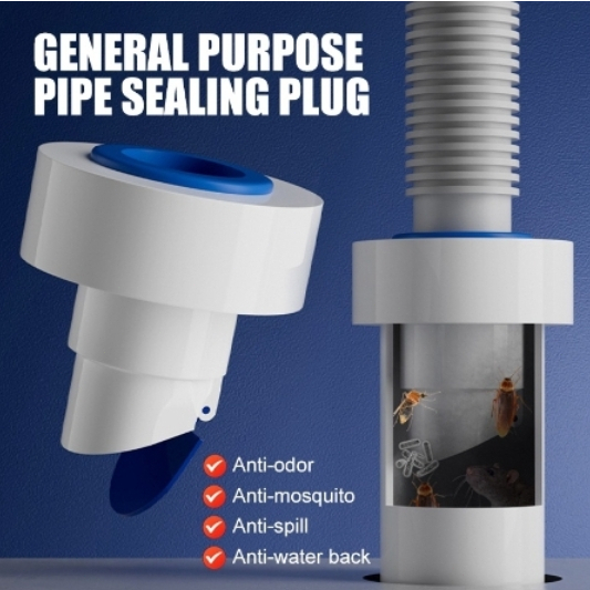 Universal Fit Drain Pipe Hose Silicone Plug, Washing Machine Drain Hose ...