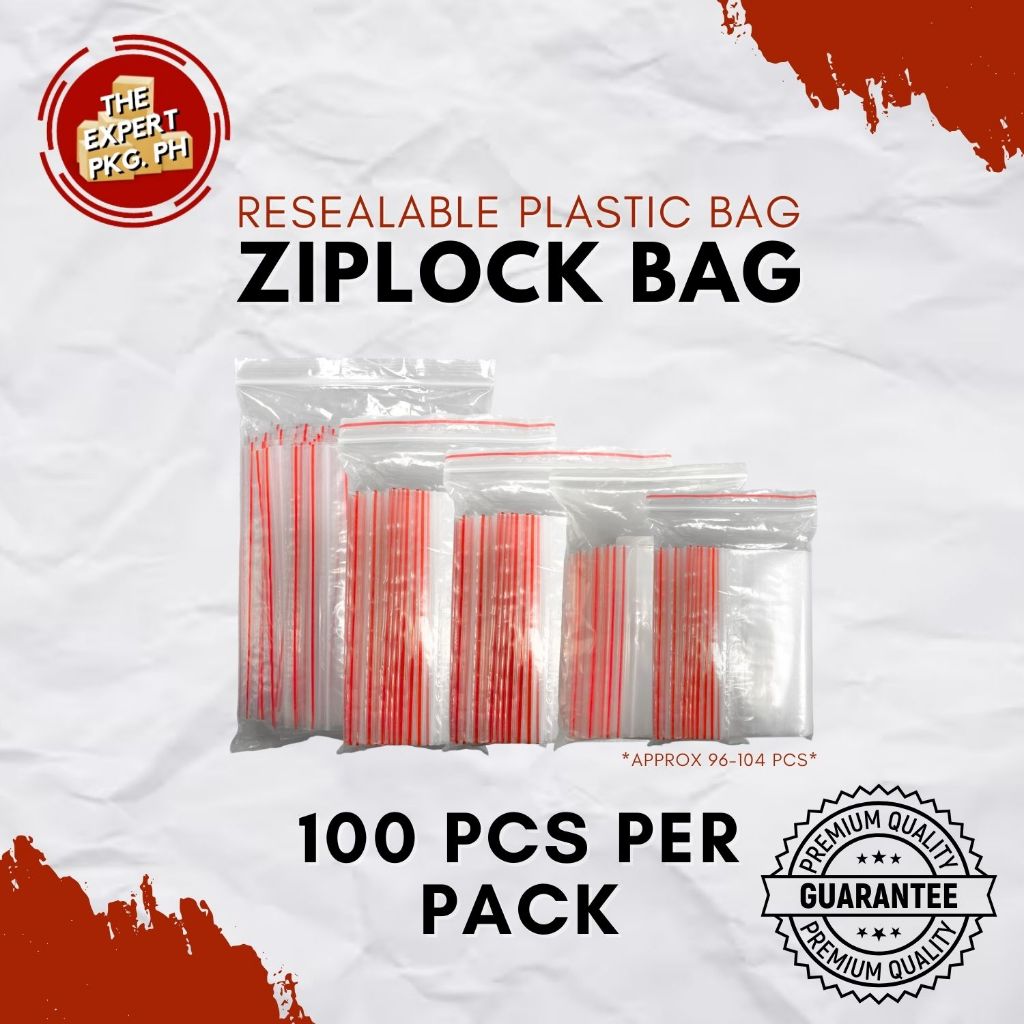 Trigem Zip Lock Resealable Bag - Clear PE Resealable Plastic Bag (Sold ...
