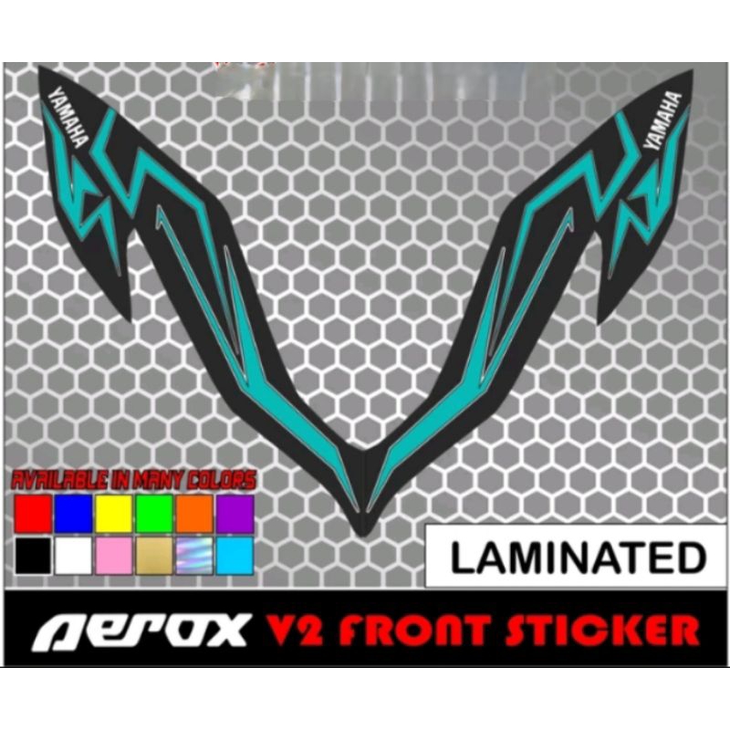 aerox V2 front sticker laminated waterproof | Shopee Philippines