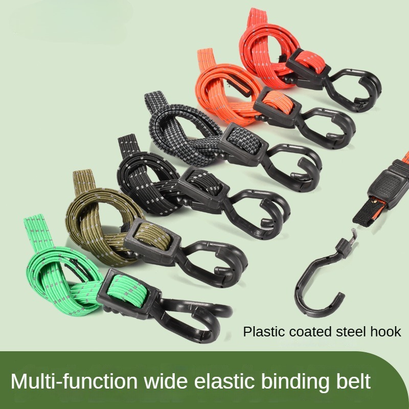 Elastic Luggage Rope with 2 Hooks Cargo Bundling Strap Roof Rack Rope ...