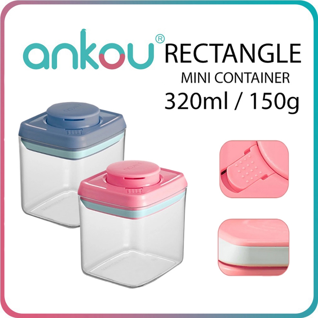 Ankou Airtight 1 Touch Multipurpose Mini Airtight Food & Milk Storage ...