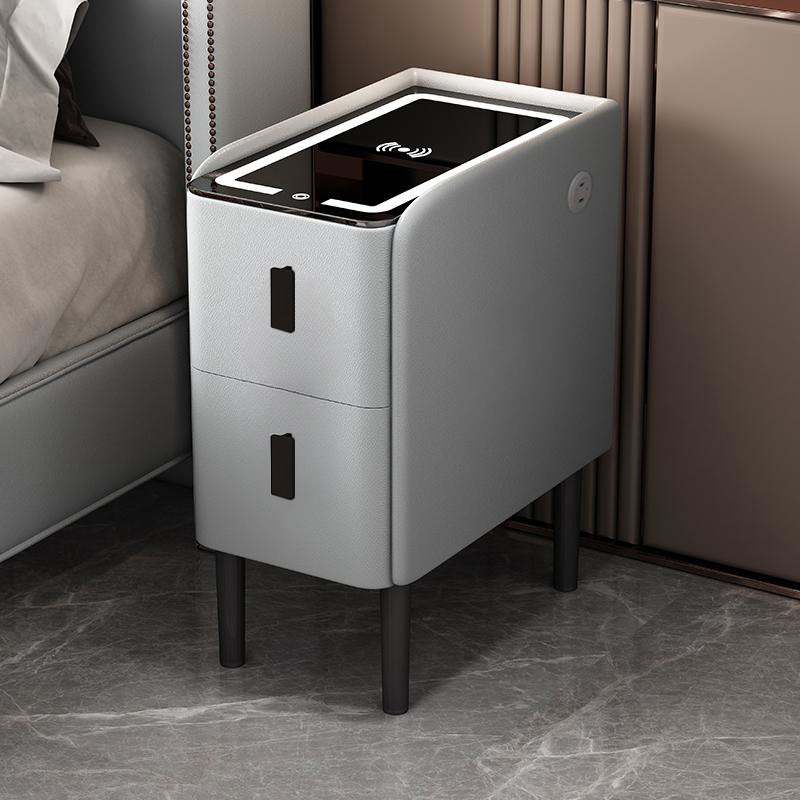 Luxury Wood BedSide Table With Drawer Storage Cabinet Side Table ...