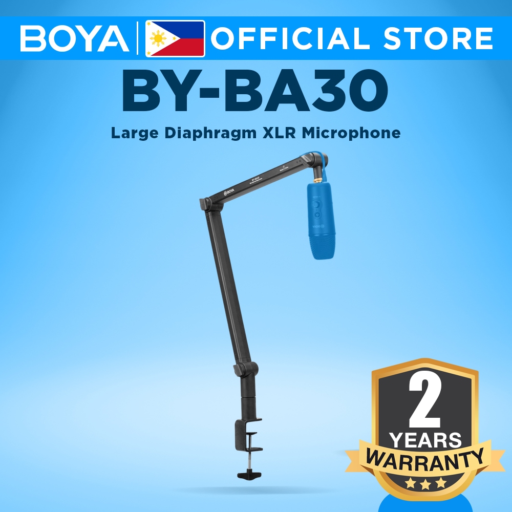 Boya BY-BA30 Microphone Boom Arm with C-Clamp Mount for Streaming, Podcasting and Home Studio ...