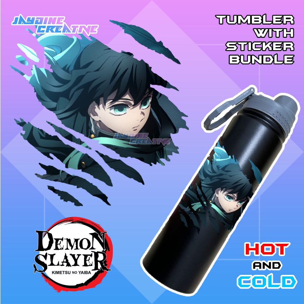 Demon Slayer D13 Muichiro Tumbler with scratch sticker hot & cold ...