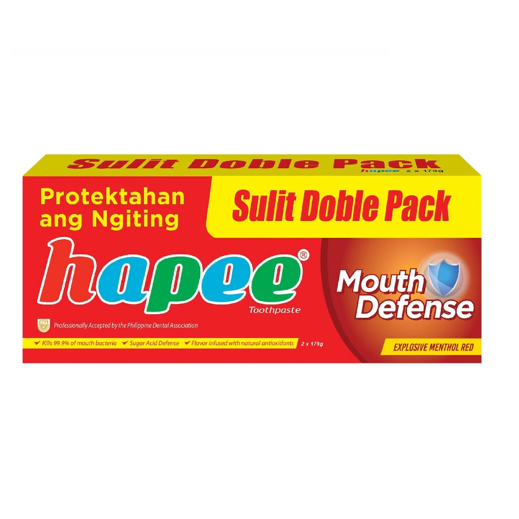 Hapee Toothpaste Explosive Menthol Red 2pcs Explosive Menthol Red 179g ...