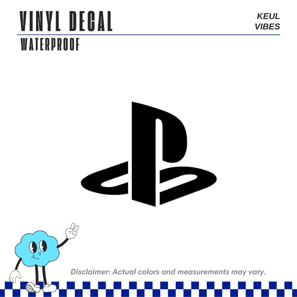 PLAYSTATION LOGO vinyl decals brand laptop tumbler waterproof | Shopee ...