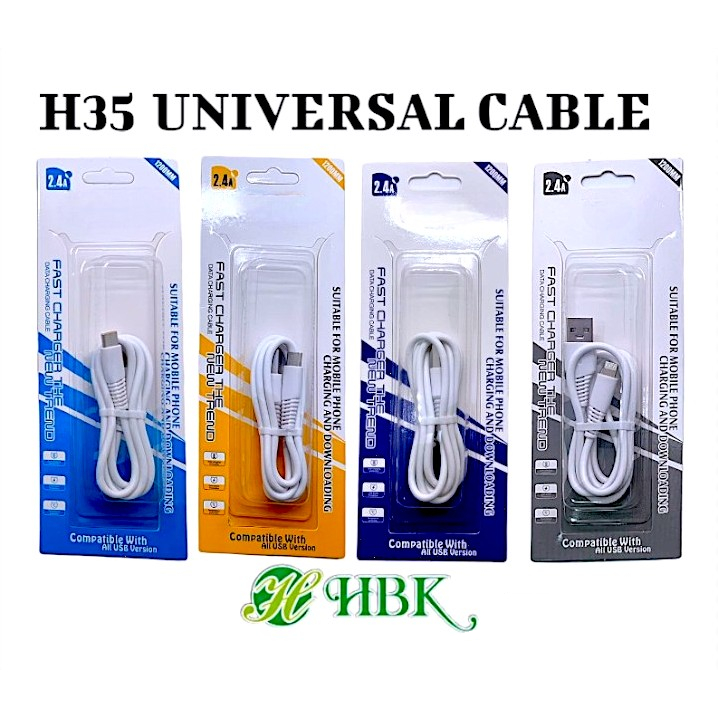 H35 FAST CHARGING HIGH QUALITY CORD ON HAND TYPE C ANDROID V8 MICRO ON ...