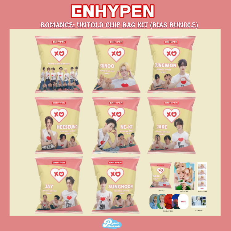 ENHYPEN ROMANCE UNTOLD CHIP BAG KIT (UNOFFICIAL) | Shopee Philippines