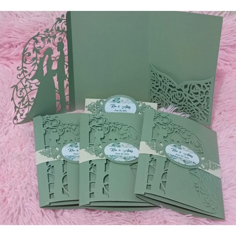 5×7 (5r) couple invitation cover for wedding | Shopee Philippines