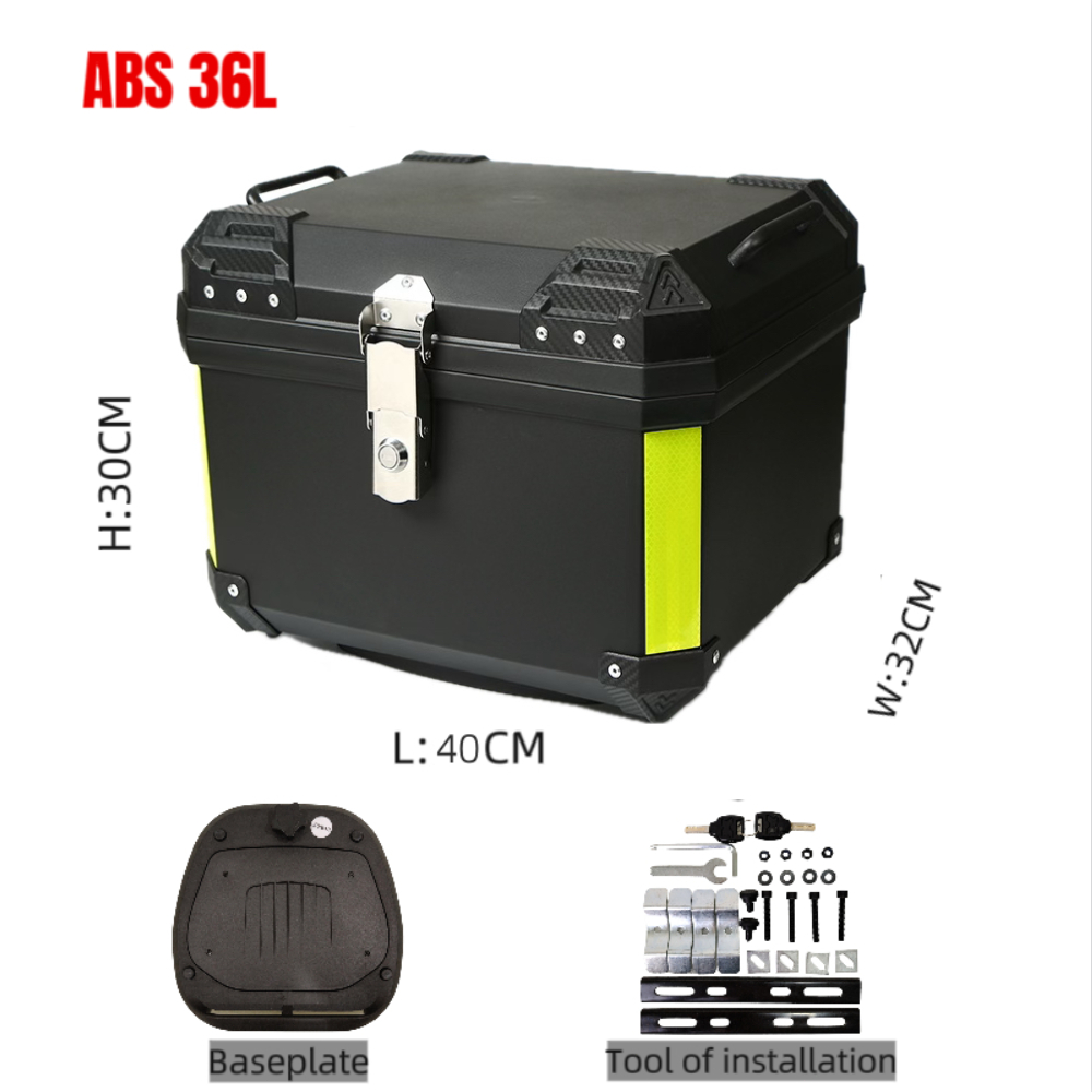 【24h ship】Motorcycle Top Box Motorcycle Box 45L 36L Large Capacity ...