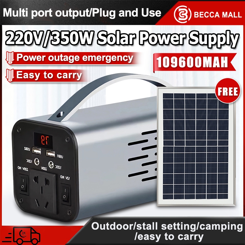 109600mAh Large Capacity Home Generator 350W Multi-functional Portable ...