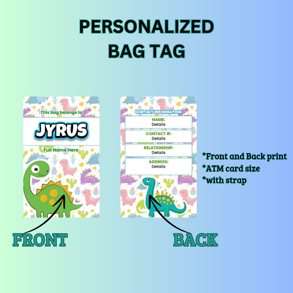 PERSONALIZED BAG TAG LUGGAGE TAG BATCH 3 | Shopee Philippines